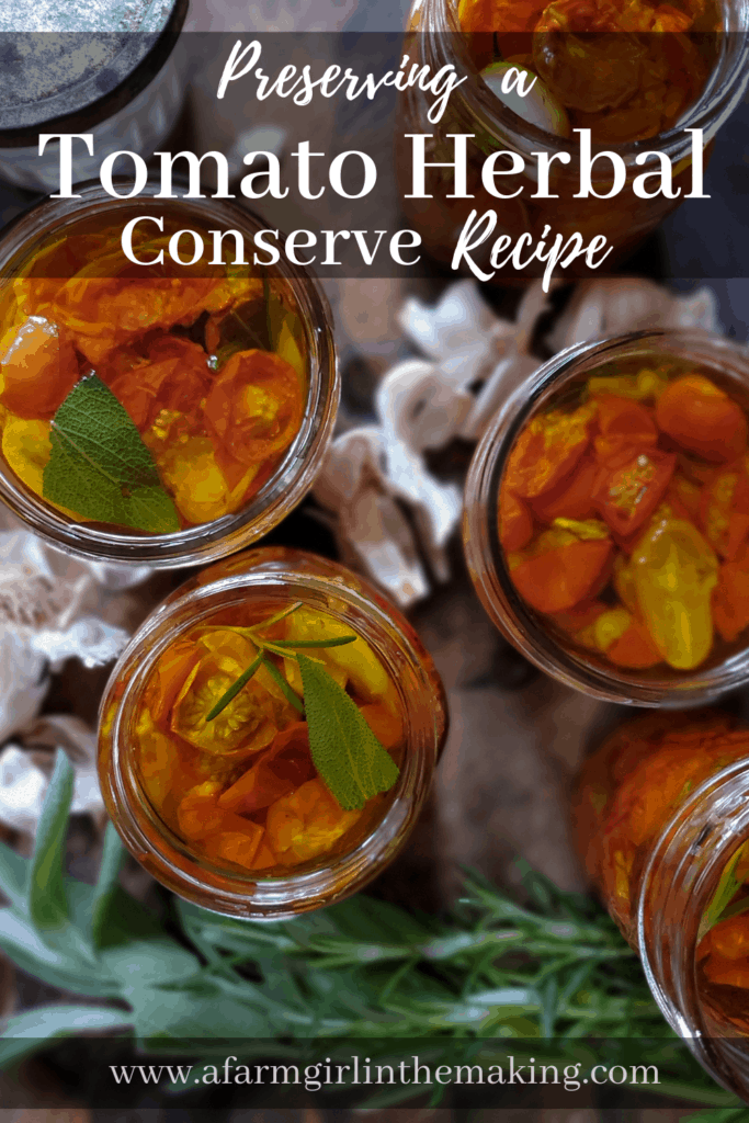 Tomato Herbal Conserve Recipe | A Farm Girl in the Making