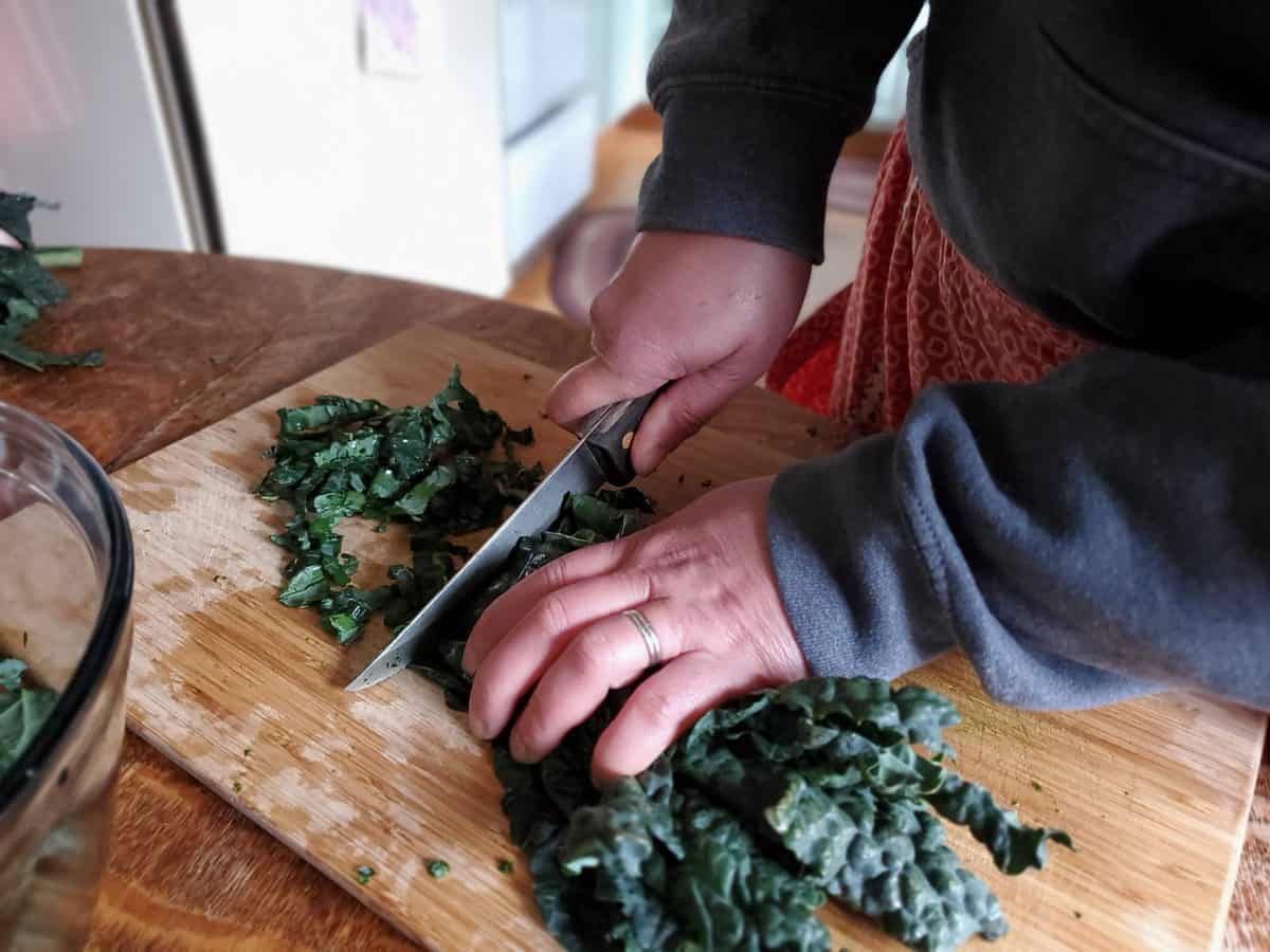 Smoked Kale Kraut - Easy Fermenting Steps | A Farm Girl in the Making
